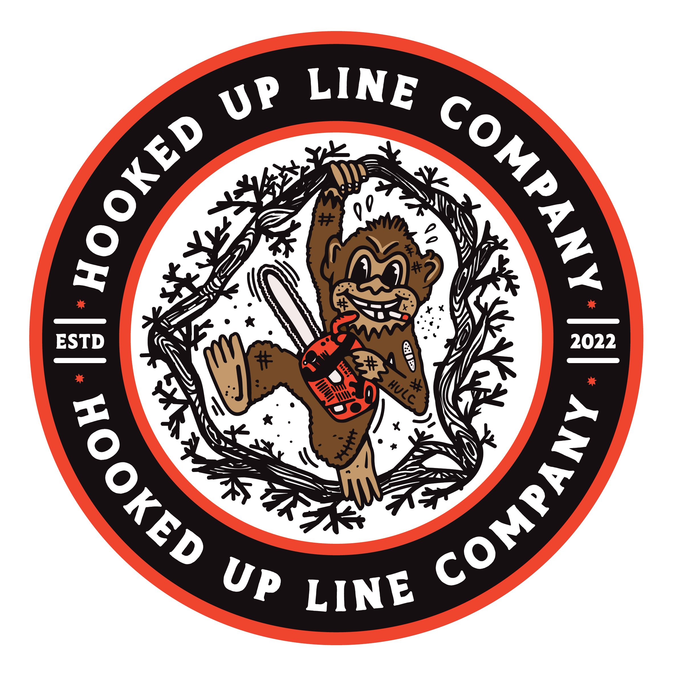Tree Monkey Sticker – Hooked Up Line Company