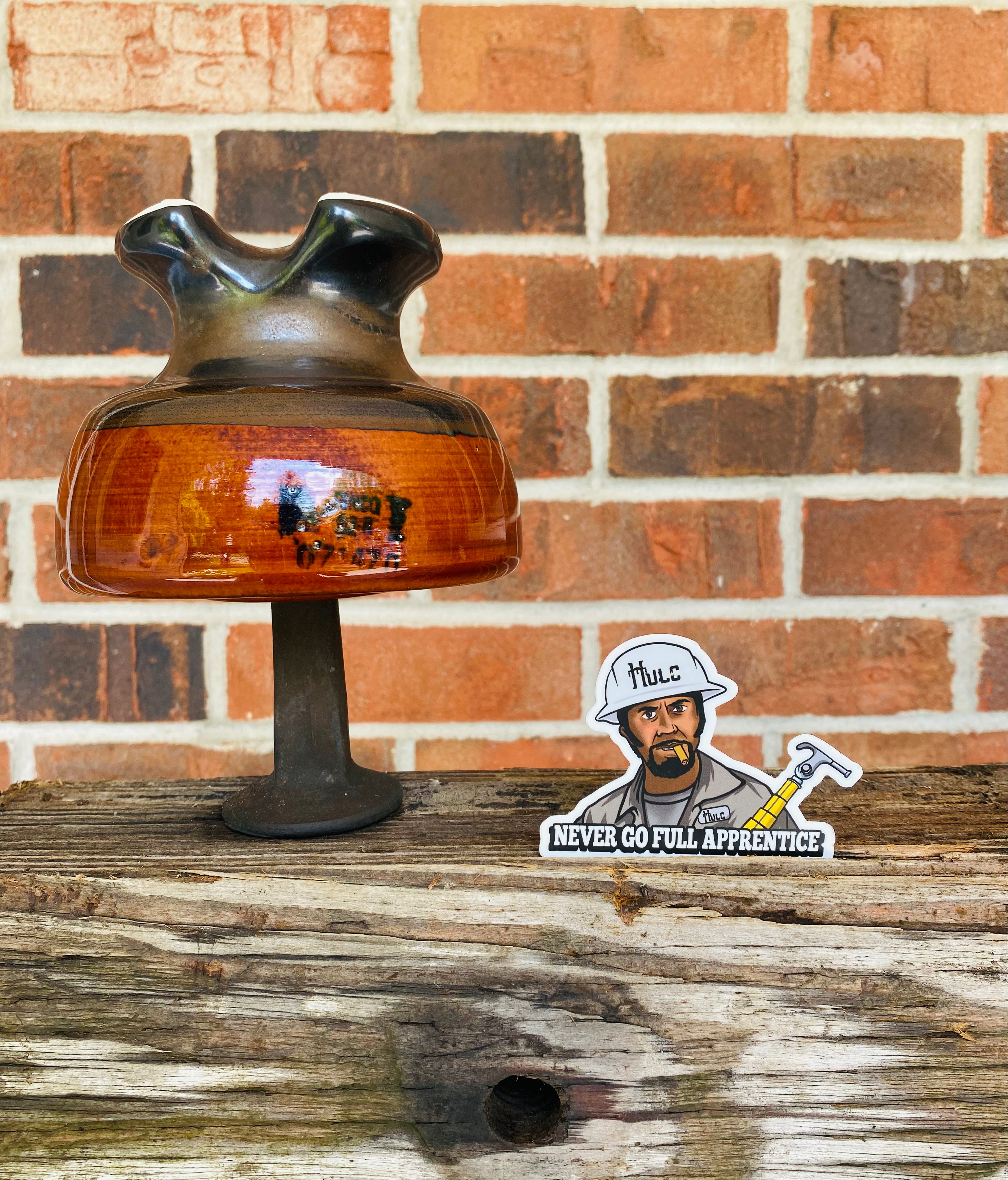 Never Go Full Apprentice Sticker – Hooked Up Line Company